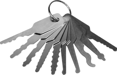 VAG - Stainless Steel Laser Track Key Set 7 pieces